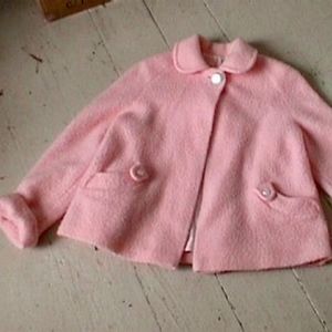 Vintage | Jackets & Coats | Vintage Girls Swing Coat Jacket Pink | Poshmark